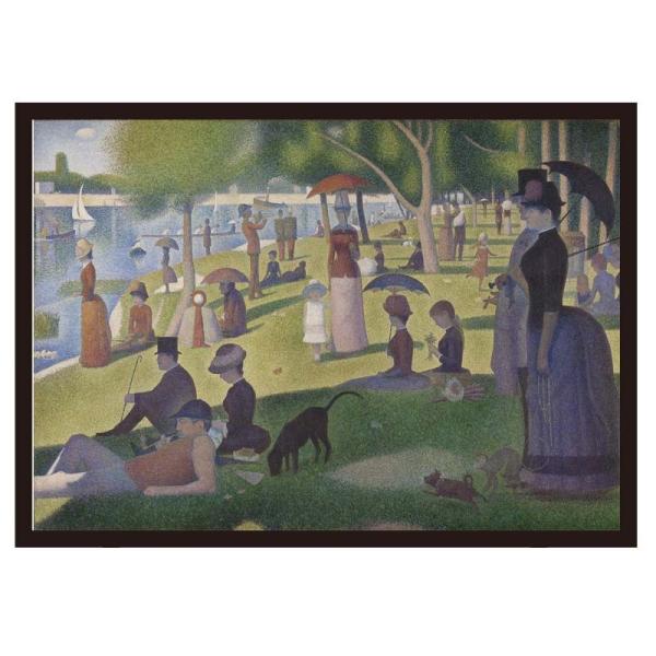 2011グランド・ジャット島の日曜日の午後(1884-1886)□ 額縁フレーム標準セット付 □ 本体SIZE　A3　297ｍｍｘ420ｍｍ□ 紙の厚み　135kg『グランド・ジャット島の日曜日の午後』 (グランド・ジャットしまのにちようび...