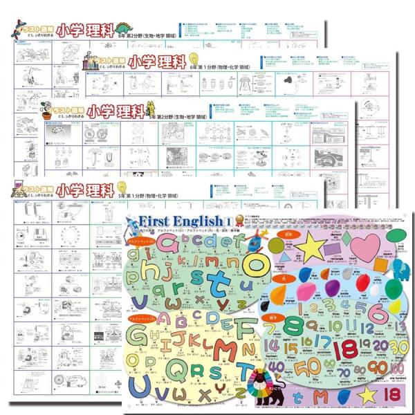 学習福袋6　5枚セット内容物は下記の５点が入っています上記は、セット特別価格です0962小学理科5年第2分野　0963小学理科5年第1分野　　0964小学理科6年第2分野　0965小学理科6年第1分野　0055ファーストイングリッシュ1　　...