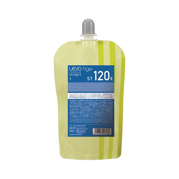 強いクセをしっかり伸ばし、ダメージを抑えながら、やわらかく自然なストレートに仕上げます。チオタイプ 高温整髪用アイロンを使用する。2剤はフィージェ ストレート TiOX