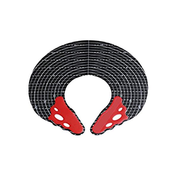 ガイドラインが印字されており左右のバランスを取りながらカットができます。サイズ：H355×W355mm/首回り300〜450mm重量：150g厚み：1.0mm素材：ネオプレン