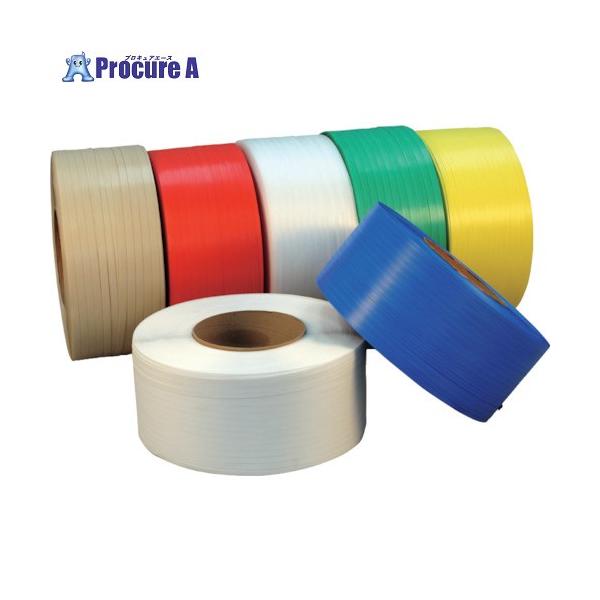 【送料都度見積】●色：白●幅(mm)：15.5●長さ(m)：2500●厚さ(mm)：0.58●引張強度(kg)：120●破断伸度(%)：20●紙管内径(mm)：200●機械用/手締用：機械用