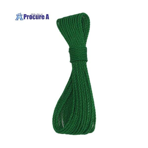 ●色：緑●線径(mm)：3●長さ(m)：10●包装形態：袋入●全長(m)：10