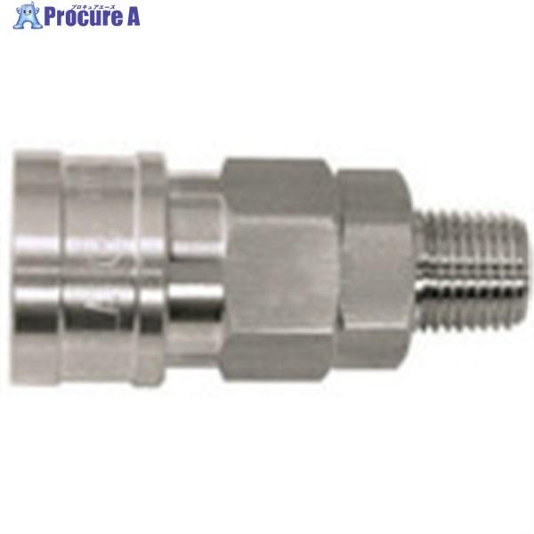 ●最高使用圧力(MPa)：1.5●耐圧力(MPa)：2.0●相手側取付サイズ：Rc1/2●使用温度範囲(℃)：-20〜80●使用流体：空気、水●適合カプラ：日東工器ハイカプラシリーズ●相手側取付ねじサイズ：Rc 1/2