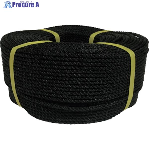 ●色：黒●線径(mm)：5●長さ(m)：200●包装形態：バンド掛巻●引張強度(kN)：2.64