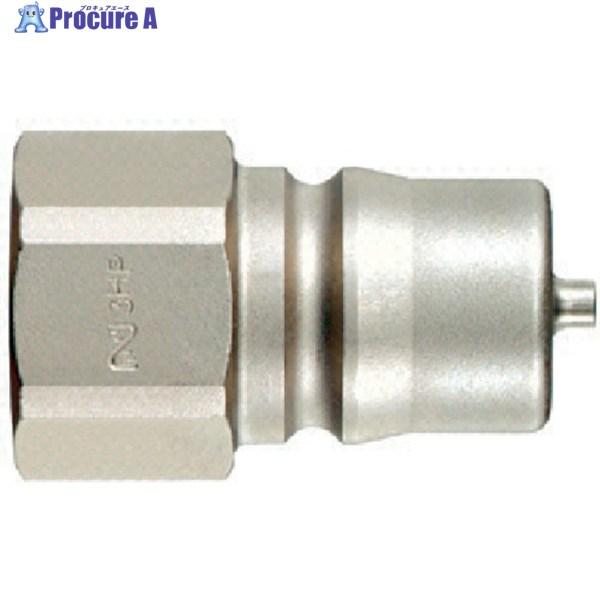 ●最高使用圧力(MPa)：20.6●耐圧力(MPa)：31.0●相手側取付サイズ：R1●使用温度範囲(℃)：-20〜80●使用流体：作動油●適応カプラ：日東工器HSPカプラシリーズ●相手側取付ねじサイズ：R 1