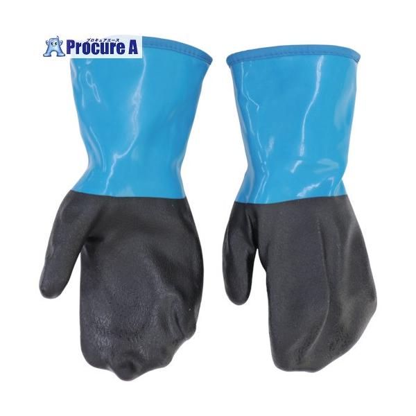 ●色：ブルー/ブラック●サイズ：LL●全長(cm)：30.0●手のひら周り(cm)：25.0●厚さ(mm)：2