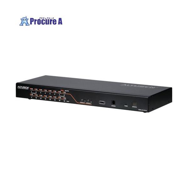 ●ポート数：16●KVMポートインターフェース：モジュール式●コンソールポートインターフェース：D-sub15ピン・USB・PS2●最大解像度：1920×1200@60Hz●最大接続数：256(デイジーチェーン)