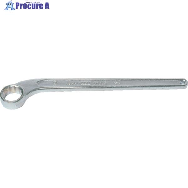 ●対辺寸法(mm)：14●全長(mm)：186●首角度(°)：水平方向に40●表面処理：クロムメッキ仕上げ●対辺(mm)：14