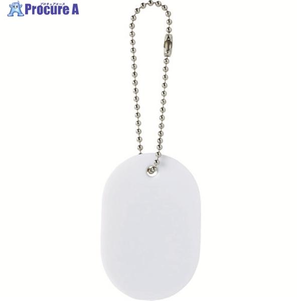 ●表示内容：無地●縦(mm)：60●横(mm)：40●厚さ(mm)：2.5●色：白●穴径(mm)：4●形状：小判型