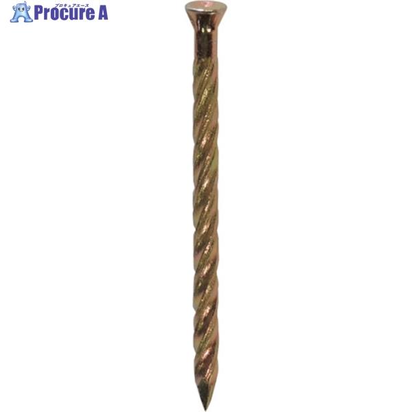 ●寸法(mm)d：2.1●全長(mm)：38●頭部径(mm)：3.5●表面処理：クロメートメッキ●番手(#)：14●胴部形状：スクリュー●色：ゴールド●適合木釘：フロアー材●パック入数(本)：24