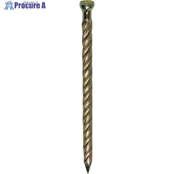 ●寸法(mm)d：1.8●全長(mm)：38●頭部径(mm)：3●表面処理：クロメートメッキ●番手(#)：15●胴部形状：スクリュー●色：ゴールド●適合木釘：フロアー材●パック入数(本)：66