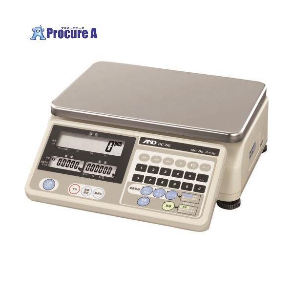 ●秤量(kg)：3●秤量(g)：―●最小表示(g)：0.5●載皿寸法(mm)：300(W)×210(D)●計数個数(個)：600000●最小単重(g)：0.1●幅(mm)：315●奥行(mm)：331●高さ(mm)：126●電源(V)：AC...