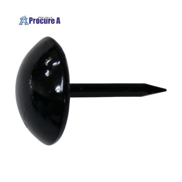 ●寸法(mm)d：1.24●全長(mm)：14●頭部径(mm)：9●色：黒●パック入数(本)：19