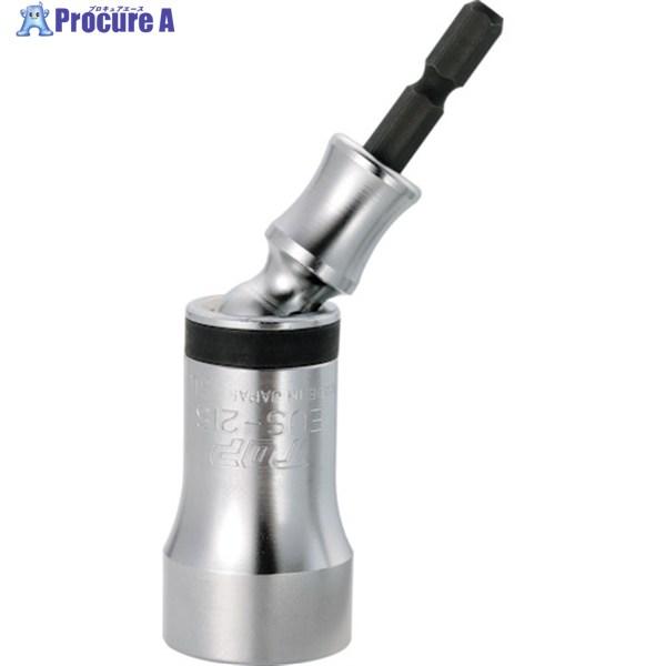 ●対辺寸法(mm)：21●軸寸法(mm)：6.35●全長(mm)：104.5●対辺形状：12角サーフェイス●タイプ：首振り●ナット受部深さ(mm)：13●外径(mm)：28.5●差込角(mm)：6.35