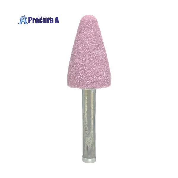 【送料都度見積】●粒度(#)：60●外径(mm)：19●幅(mm)：32●軸径(mm)：6●軸長(mm)：40●最高使用回転数(rpm)：24500●砥粒：PAピンク●全長(mm)：72●色：薄ピンク●結合剤：V●結合度：P