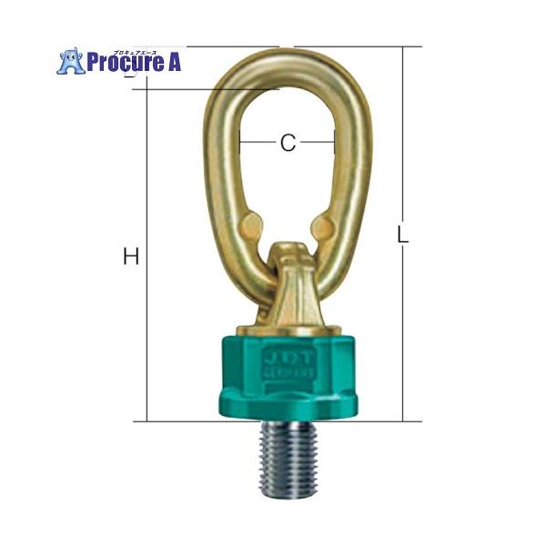 【送料都度見積】●基本使用荷重(t)：0.4●ボルトサイズ：M10●全長(mm)：127●首下長(mm)：18●スパナサイズ(mm)：34●D(mm)：13●H(mm)：96●L(mm)：109●寸法(mm)A：36.5●寸法(mm)B：1...