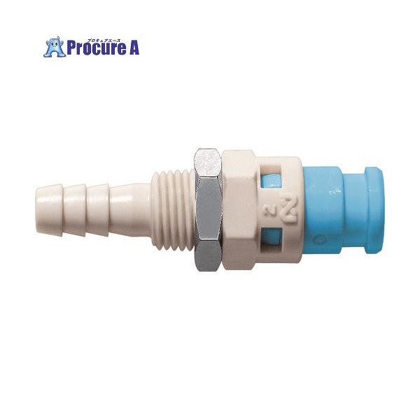 【送料都度見積】●最高使用圧力(MPa)：1●耐圧力(MPa)：1.5●相手側取付サイズ：内径φ4チューブ●使用温度範囲(℃)：-20〜+60●使用流体：空気・水●取付サイズ：内径φ4チューブ●適合カプラ：キューブカプラ●色：青●シール材質...