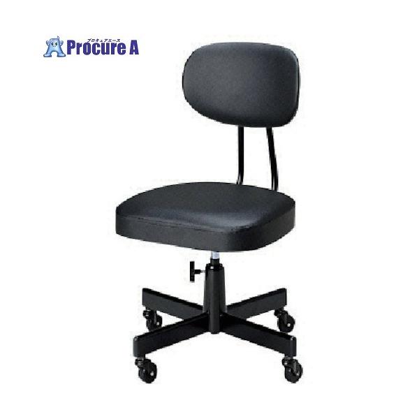 ※個人宅様送り不可 ●座幅(mm)：400●座奥行(mm)：380●張地：ビニールレザー張り●色：ブラック●座高(mm)：390〜490●組立目安：1人15分