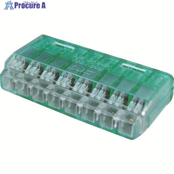 ●極数：8●色：緑透明●長さ(mm)：20.5●幅(mm)：39.2●高さ(mm)：9.1●定格電圧(V)：300●定格電流(A)：20●適合電線(銅線)単線(mm)：φ1.6〜2.0●電線抱合範囲 単線(mm)：φ1.6〜2.0●差込線数...