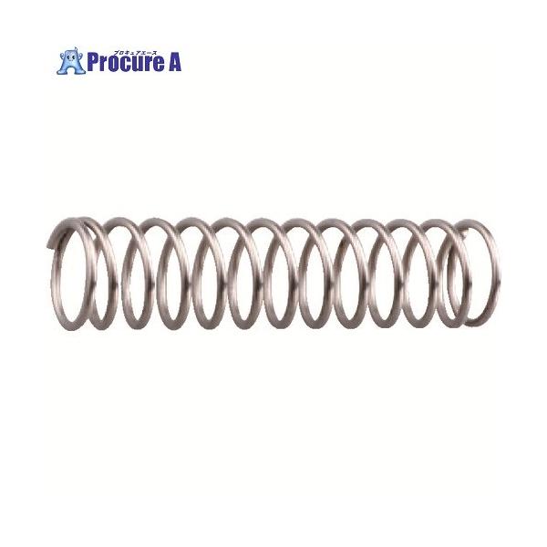 ●線径d(mm)：1.00●外径D(mm)：10.0●巻数(巻)：11.50●ばね定数(N/mm)：1.24●自由長(mm)：35.0●最大たわみ(mm)：19.4●最大荷重(N)：24.0●内径(mm)：8.0