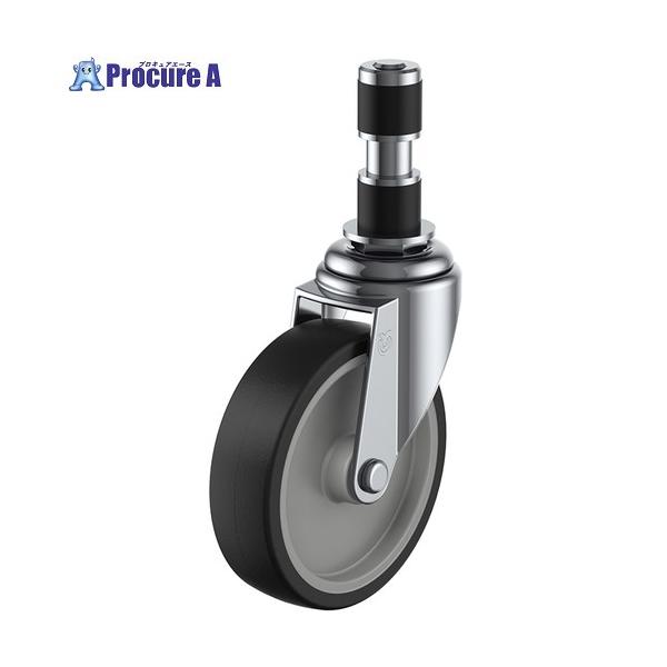 【送料都度見積】●許容荷重(daN)：60●許容荷重(kgf)：61.2●車輪径D(mm)：100●車輪幅(mm)：27●取付高H(mm)：128●軸長L(mm)：60●パイプ径d(mm)：19●タイプ：自在式