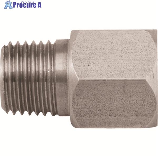 ●圧縮空気供給口：PT-1/4●全長(mm)：26●接続口径：NPT-1/4●ねじ径D1：PT-1/4(オス)●ねじ径D2：NPT-1/4(メス)●適応機種：208J/308J（冷風側）、208J/218J（熱風側）●材質：ステンレス