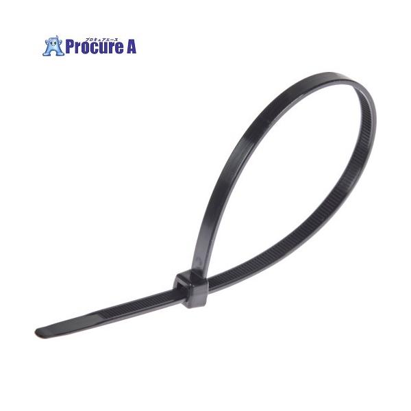 ●色：黒●幅(mm)：2.4●長さ(mm)：100●厚さ(mm)：1.0●最大結束径(mm)：22●引張強度(N)：80.0●最小結束径(mm)：1.0●使用温度範囲(℃)：−40〜105℃●一度締めると、切断しない限り外すことはできません。