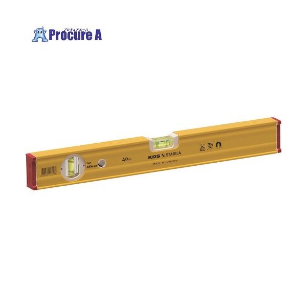 ●長さ(mm)：400●高さ(mm)：50●厚さ(mm)：26●マグネット：2カ所●本体色：イエロー●気泡管色：イエロー●精度：精度:±0.5mm/ｍ＝±0.029°以内(通常測定時)●気泡管タイプ：3本リングタイプ●測定面溝：なし●サイド...