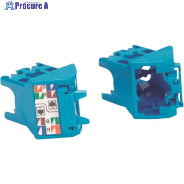●色：青●カテゴリ種類：カテゴリ6A●ポート数：1●適合ケーブル：AWG22〜26の単線および撚り線●適合ジャック：CJ6×88TG□□●縦(mm)：16●横(mm)：24.4●幅(mm)：15.5●奥行(mm)：24.4●使用温度範囲(℃...