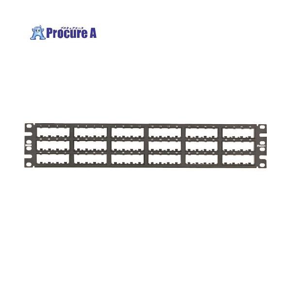 【送料都度見積】●色：黒●ポート数：72●ラックユニット数：2U●幅(mm)：482.6●奥行(mm)：19.2●高さ(mm)：88.1●種類：UTP●タイプ：ストレート●全長(mm)：482.6●適合ジャック：UTPモジュラージャック●使...