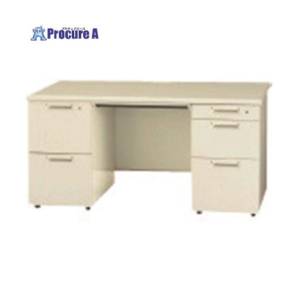 【送料都度見積】●色：エルグレー●タイプ：両袖タイプ●引出内寸(mm)：左上段：W317×D527×H302、左下段：W317×D527×H295、右上段：W328×D442×H75、右中段：W328×D442×H219、右下段：W317×...