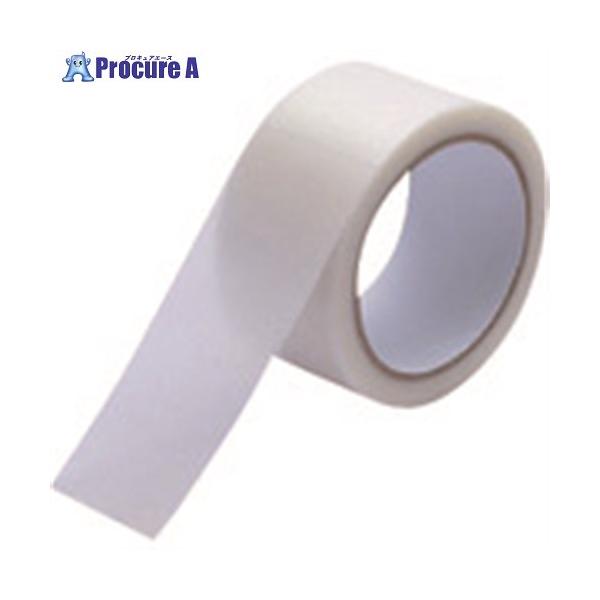 【送料都度見積】●色：半透明●幅(mm)：50●長さ(m)：25●厚さ(mm)：0.105●粘着剤種類：アクリル系粘着剤●重ね貼り：○●油性ペンでの書き込み：不可●個包装形態：1巻ピローフィルム包装●手で切れる：可●耐水性：○●カッター付：...