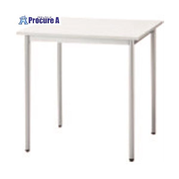 【送料都度見積】●天板下有効H(mm)：642●下肢空間W(mm)：563●色：天板：ホワイト、脚：シルバー●天板厚(m)：18●最大積載質量(kg)：天板：40
