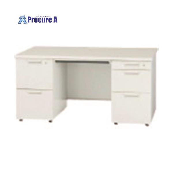 【送料都度見積】●色：ホワイト●タイプ：両袖タイプ●引出内寸(mm)：左上段：W317×D527×H302、左下段：W317×D527×H295、右上段：W328×D442×H75、右中段：W328×D442×H219、右下段：W317×D...