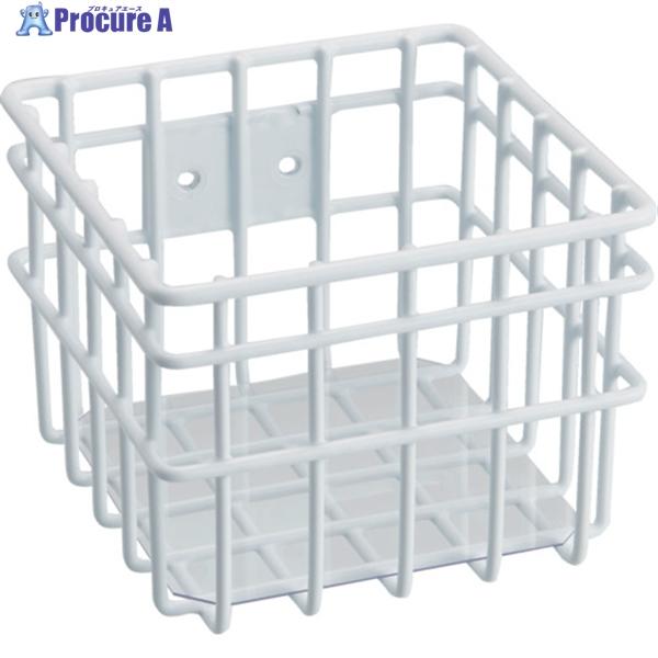 ●品名：ボトルポケット(クランプなし)●幅(mm)：138●長さ(mm)：138●高さ(mm)：105●色：ホワイト●最大積載量(kg/台)：1.5●間口(mm)：138●奥行(mm)：138
