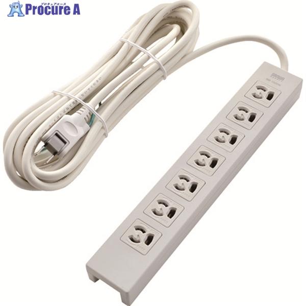●コンセント数：7個口●ケーブル長(m)：10●色：グレー●幅(mm)：305●奥行(mm)：50●高さ(mm)：30.5●定格電圧(V)：AC125V・15A・最大1500Wまで対応
