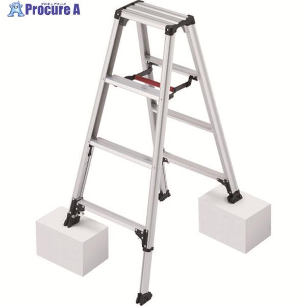 ●最大使用質量(kg)：100●天板高さ(m)：1.03〜1.23●収納時全長(m)：1.09●天板寸法(mm)：326×162●踏ざん間隔(mm)：298●踏ざん踏面幅(mm)：55(最下段41mm)●脚部最大伸縮幅(mm)：210●脚部...