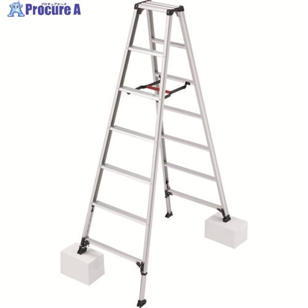 ※車上渡し ●最大使用質量(kg)：100●天板高さ(m)：1.92〜2.13●収納時全長(m)：2.02●天板寸法(mm)：326×162●踏ざん間隔(mm)：298●踏ざん踏面幅(mm)：55(最下段41mm)●脚部最大伸縮幅(mm)：...