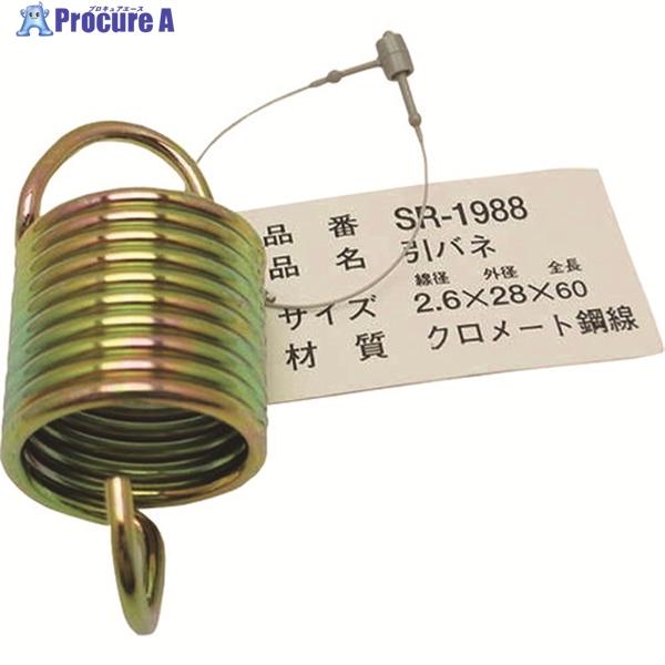 ●線径d(mm)：2.6●外径D(mm)：28●自由高さL(mm)：60●許容荷重(N)：182.2