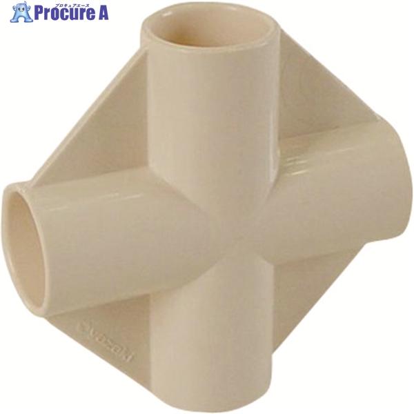 ●品名：Φ28イレクター　プラスチックジョイント●適合機種：φ28イレクターパイプ●色：アイボリー