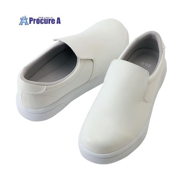 【送料都度見積】●寸法(cm)：25.5●足幅サイズ：EEE●色：ホワイト●規格：耐滑性能区分5クリアー