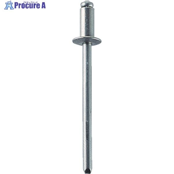 ●リベット径(mm)：3.2●リベット長(mm)：8.0●フランジ径(mm)：6.4●かしめ板厚(mm)：3.2〜4.8●下穴径(mm)：3.3●せん断荷重(N)：660●引張荷重(N)：980