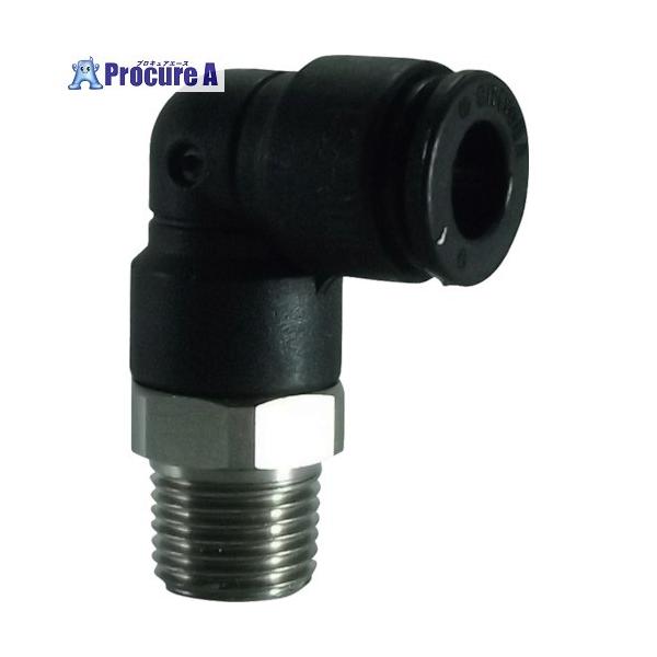 ●適合チューブ外径D(mm)：6●接続口径：R1/8●六角対辺(mm)：12●使用流体：空気、水●使用圧力：1MPa(空気)、0.3MPa(水)