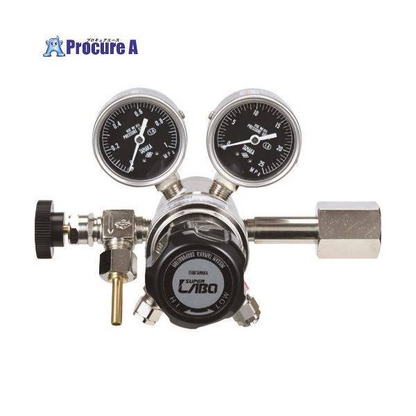 【送料都度見積】●流体：標準ガス、ゼロガス、高純度ガス●1次側使用圧力(MPa)：15●2次側使用圧力(MPa)：0.6●入口接続：W22-14右メス●型式：LAB2-1514V●出口接続：M16×1.5右オス、ニードルバルブ付●標準流量(...