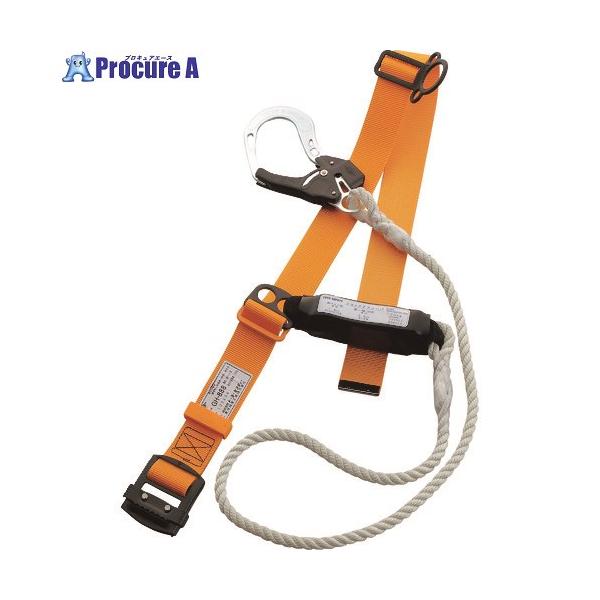 【送料都度見積】●胴ベルト幅(mm)：50●胴ベルト長さ(mm)：1220●ロープ長さ(mm)：1650●最大使用可能質量(kg)：100●ベルト色：黄●落下距離(m)：3.6●最大自由落下距離(m)：1.8●ロープ径(mm)：12●ランヤ...