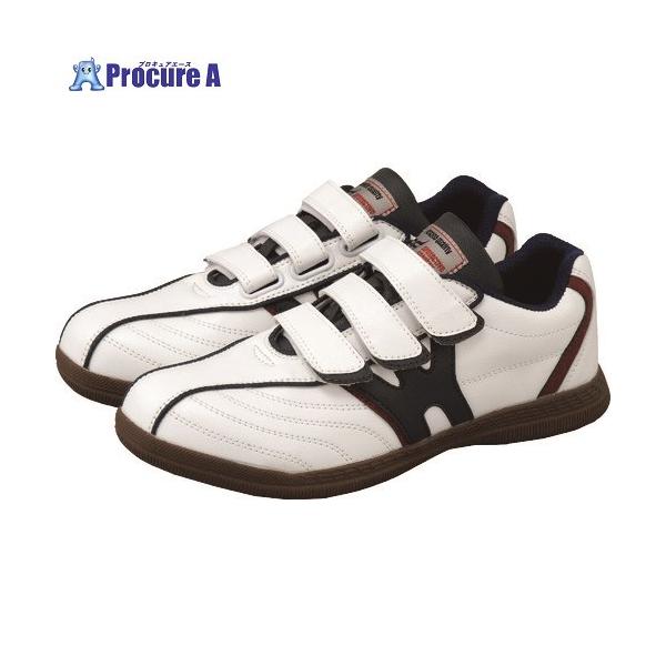 【送料都度見積】 ※個人宅様送り不可 ●寸法(cm)：28.0●足幅サイズ：EE●色：ホワイト/ブラック●規格：JSAA規格 A種●耐圧迫荷重(kN)：10