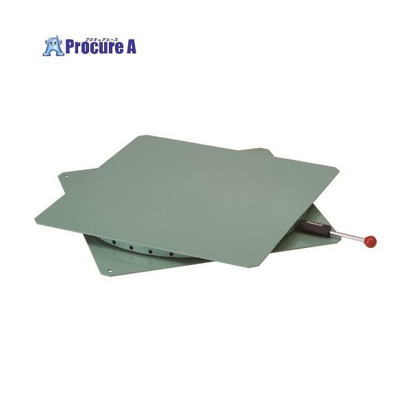 ●均等荷重(kg)：400●テーブル寸法(mm)：500×500●テーブル板厚(mm)：3.2●外径(mm)：500×500●高さ(mm)：30.5●ベース寸法(mm)：500×500●ベース板厚(mm)：3.2