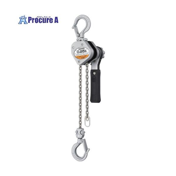 ●定格荷重(t)：0.25●標準揚程(m)：1.0●フック間最小距離(mm)：205●レバー長さ(mm)：150