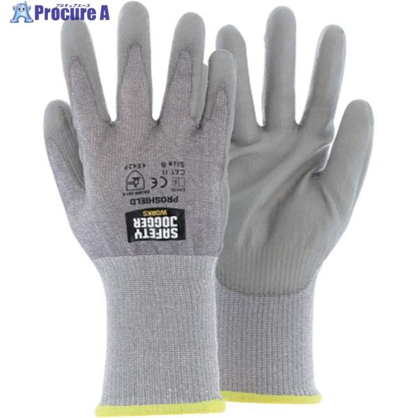 ●色：グレー●サイズ：L●全長(cm)：24●手のひら周り(cm)：19.5●中指長さ(cm)：8.1●厚さ(mm)：0.75●ゲージ数：15●EN388 2016規格：4X42F●リストカラー：ブラウン●すべり止め：有●耐切創レベル：X/F