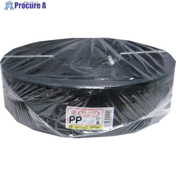 ●色：黒●幅(mm)：15.5●長さ(m)：1000●厚さ(mm)：0.6●引張強度(kg)：150●破断伸度(%)：17.5●機械用/手締用：手締用●m質量(g)：約4